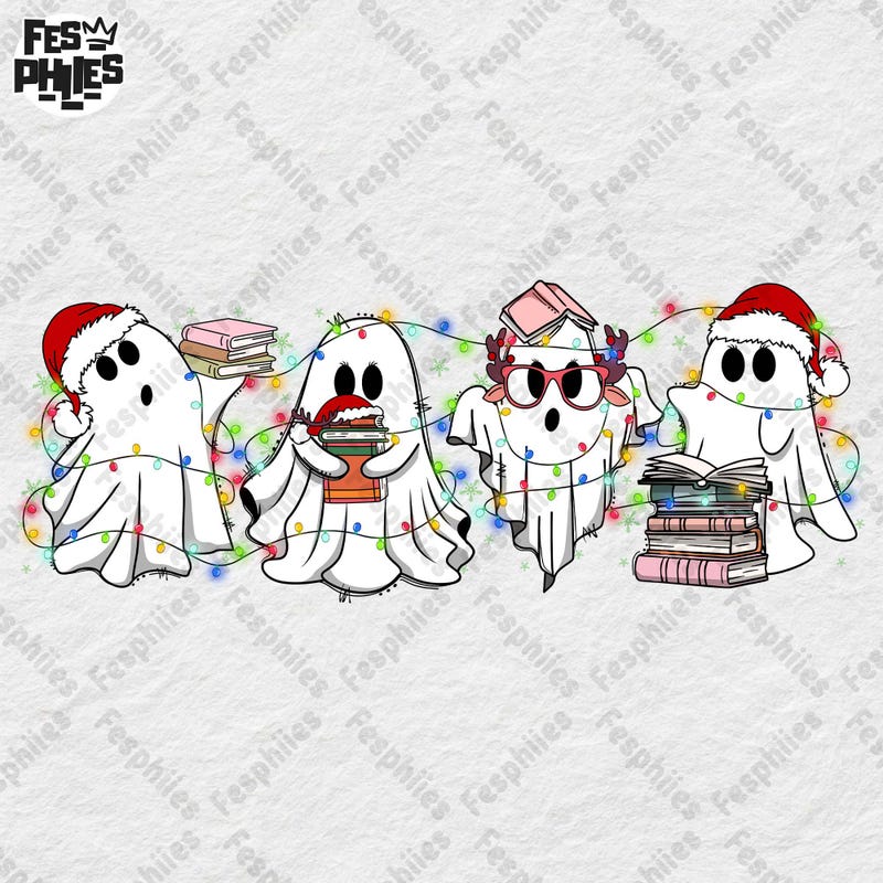 Ghost Christmas Png - Etsy