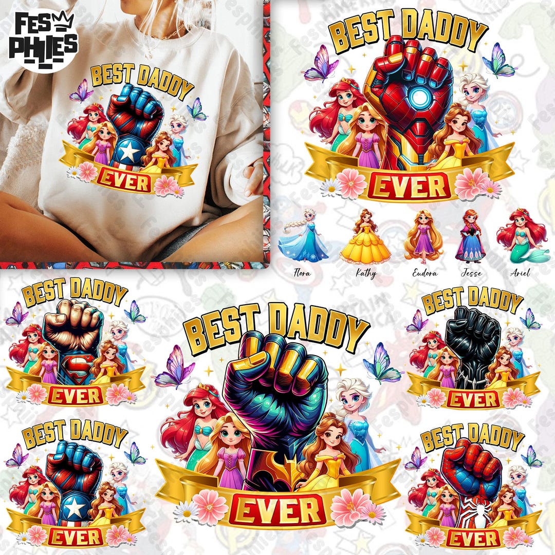 Custom Best Dad Ever Png, Fist Bump Set Superhero Png, Custom Superhero ...