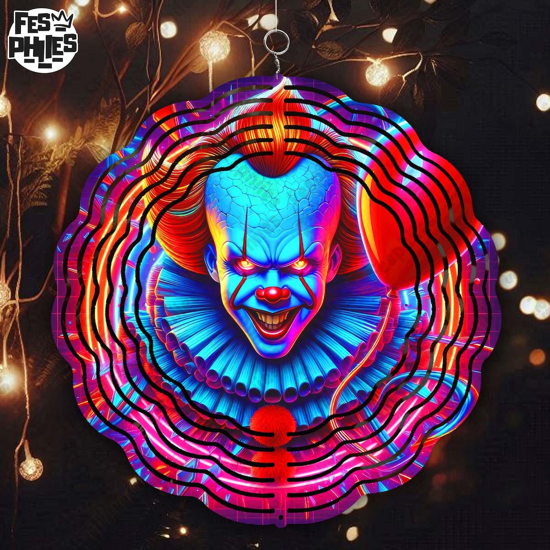 Halloween Horror Movie 3D Wind Spinner Design, Outdoor Hanging Spinners ...