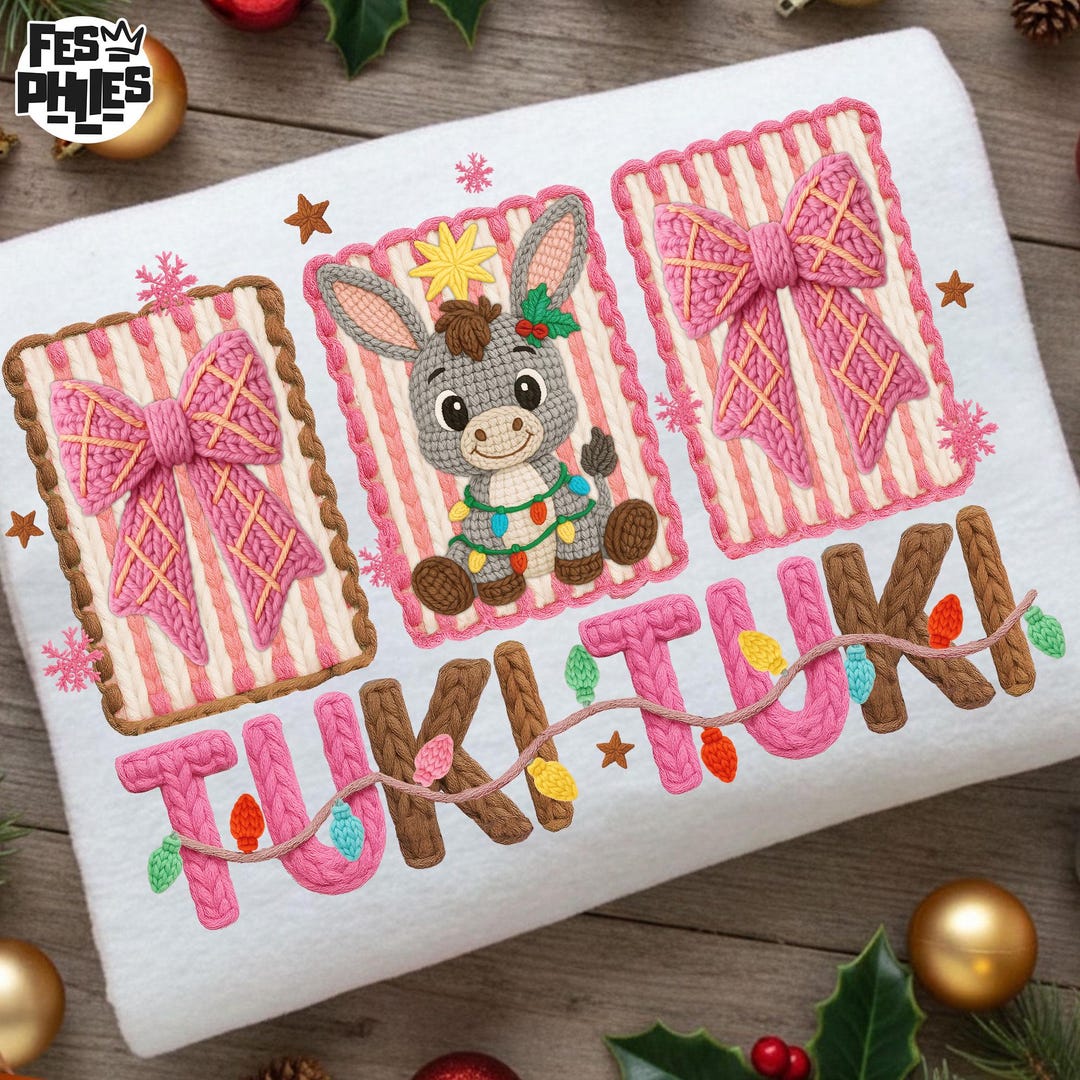 Feliz Navidad Png, Mi Donkey Mexican Christmas Latch Hook Faux Yarn ...
