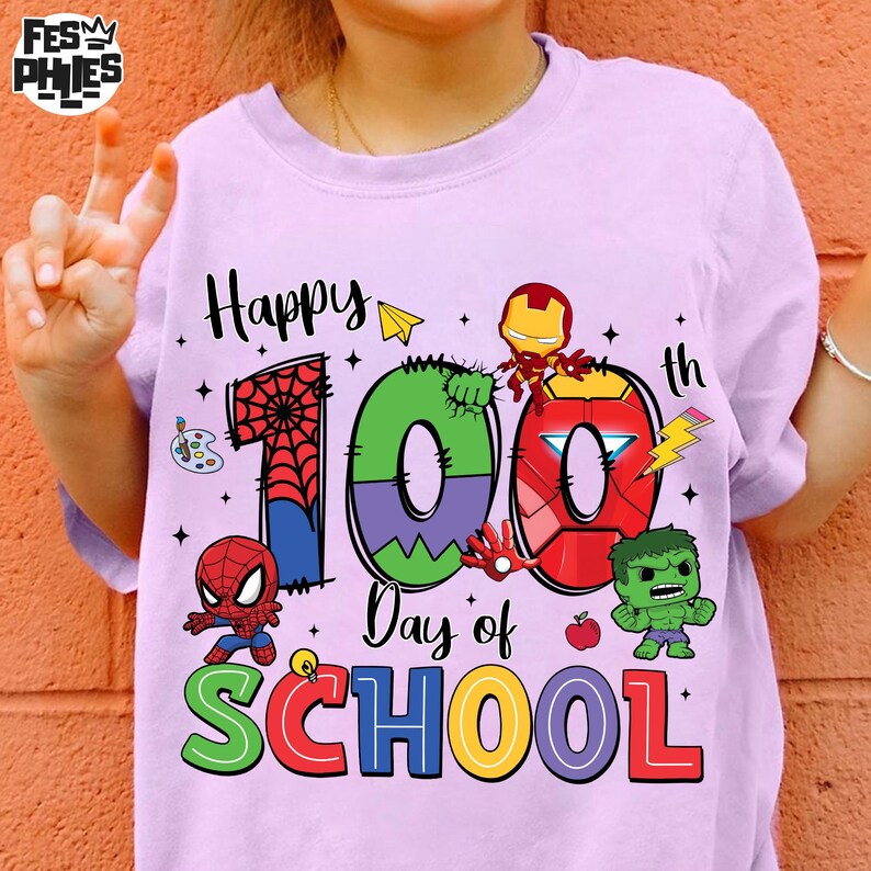 100 Super Days Cartoon Png, 100 Days of School Superhero Png, Cartoon ...