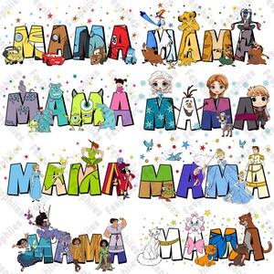 15+ Mama Cartoon Movie Png Bundle, Mother's Day Png, Cartoon Mother’s ...