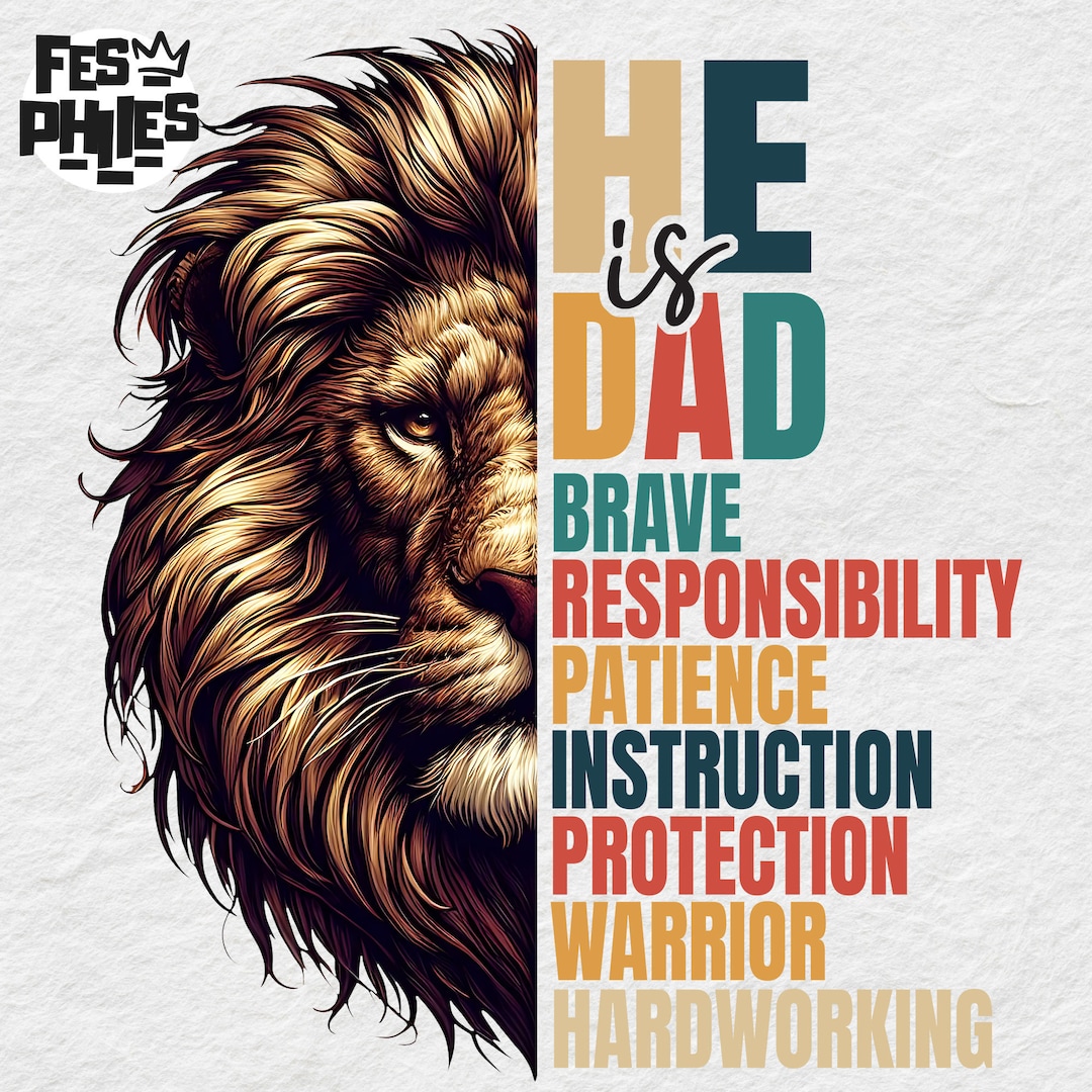 He is Dad Png, Retro Dad Png, Brave Like David Png, Warrior Like Joshua ...