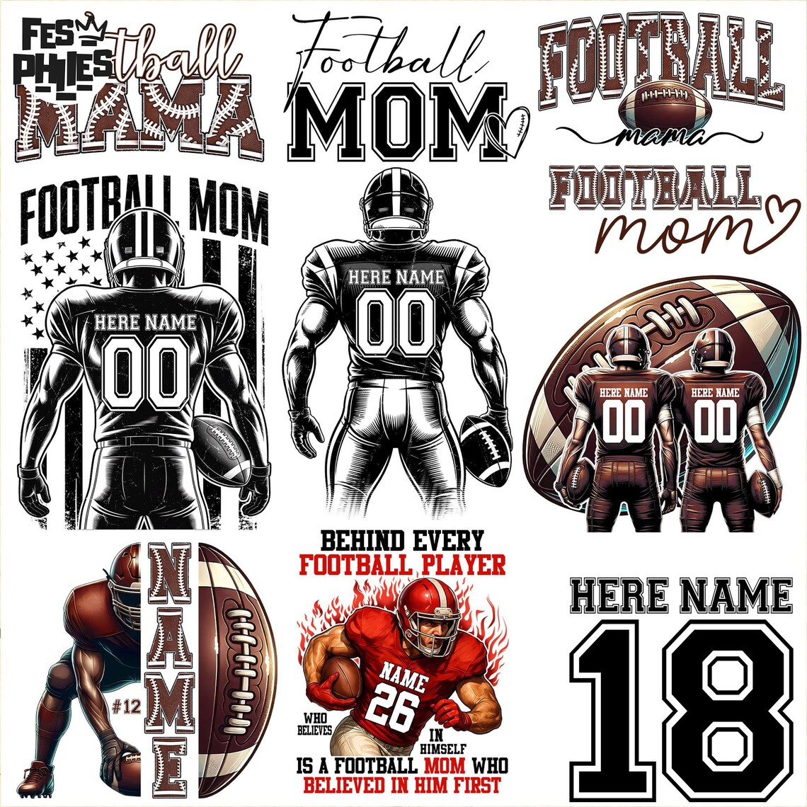 20+ Custom Football Player Png Bundle, Two Football Players PNG ...