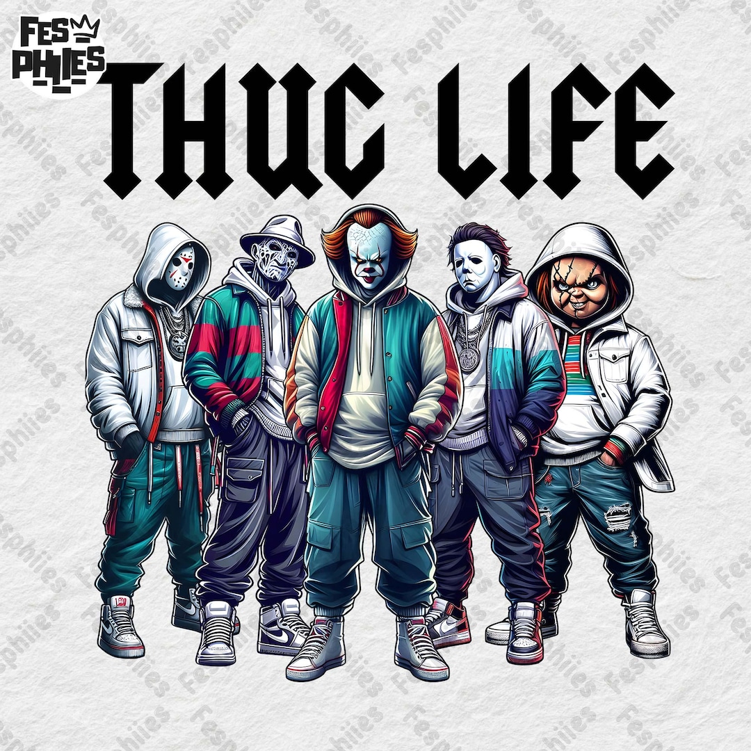 Personajes de terror de Friends Png, Película de terror Thug Life Png ...
