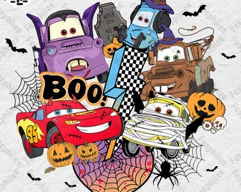 Funny Halloween Ghost Car Png, Spooky Season Png, Retro Halloween Png ...