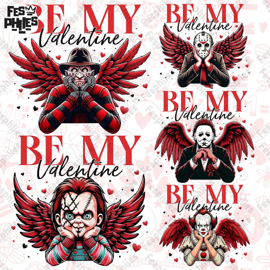 Bundle Killer Valentine Png, Be My Valentine Png, Valentine Horror Png ...