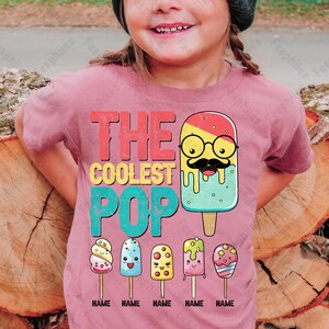 Personalized Popsicle Family Png, Custom Kid Name Png, the Coolest Pop ...