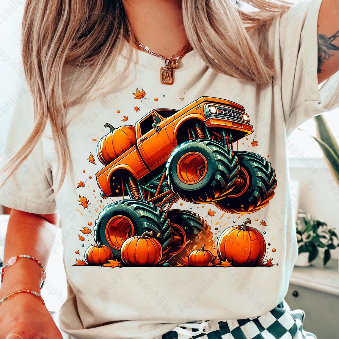 Fall Monster Truck Png, Trendy Fall Boy Png, Halloween Png, Autumn ...