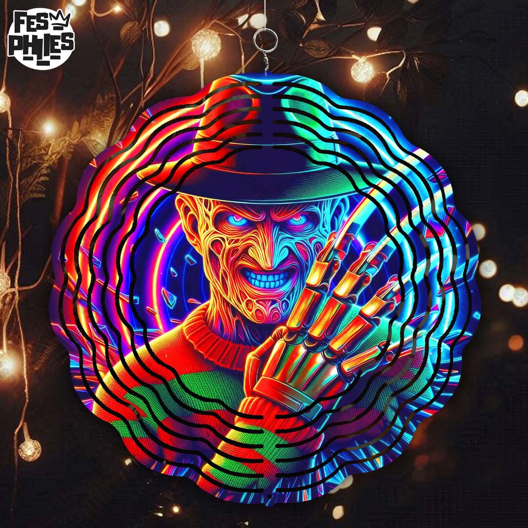 Halloween Horror Character Wind Spinner Png, Halloween Character Neon ...
