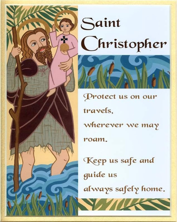 Saint Christopher Print - Etsy UK