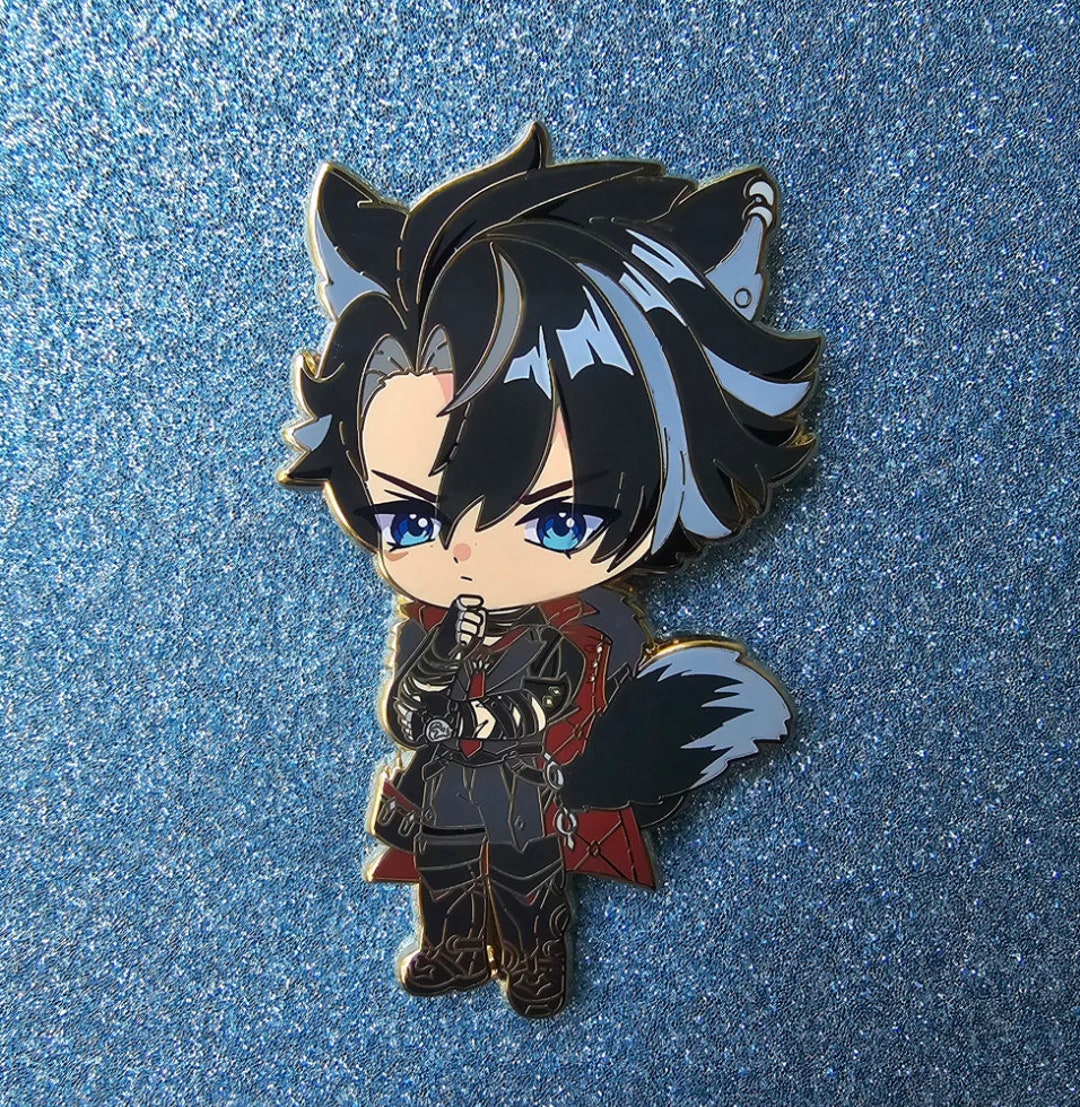 Genshin Impact Wriothesley Chibi - Enamel Pin - Top Pin ONLY - Etsy