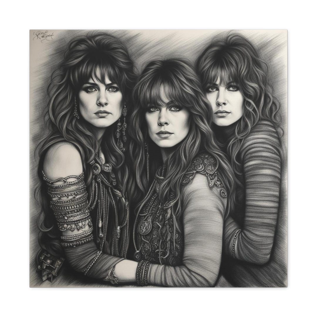 A Tribute to the 1980's Pop Group "the Bangles" as a Trio. Canvas Print ...