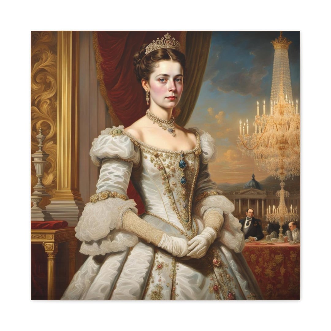 Empress Elizabeth of Austria. Vintage Style of Art. Canvas Print, Wall ...