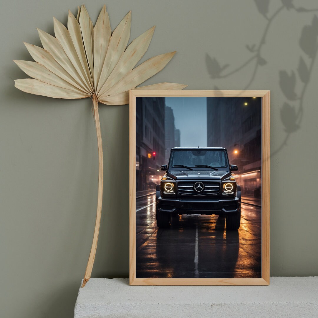 Car Framed Canvas Wall Art, Black Car Photo Canvas Wall Art - Etsy Canada