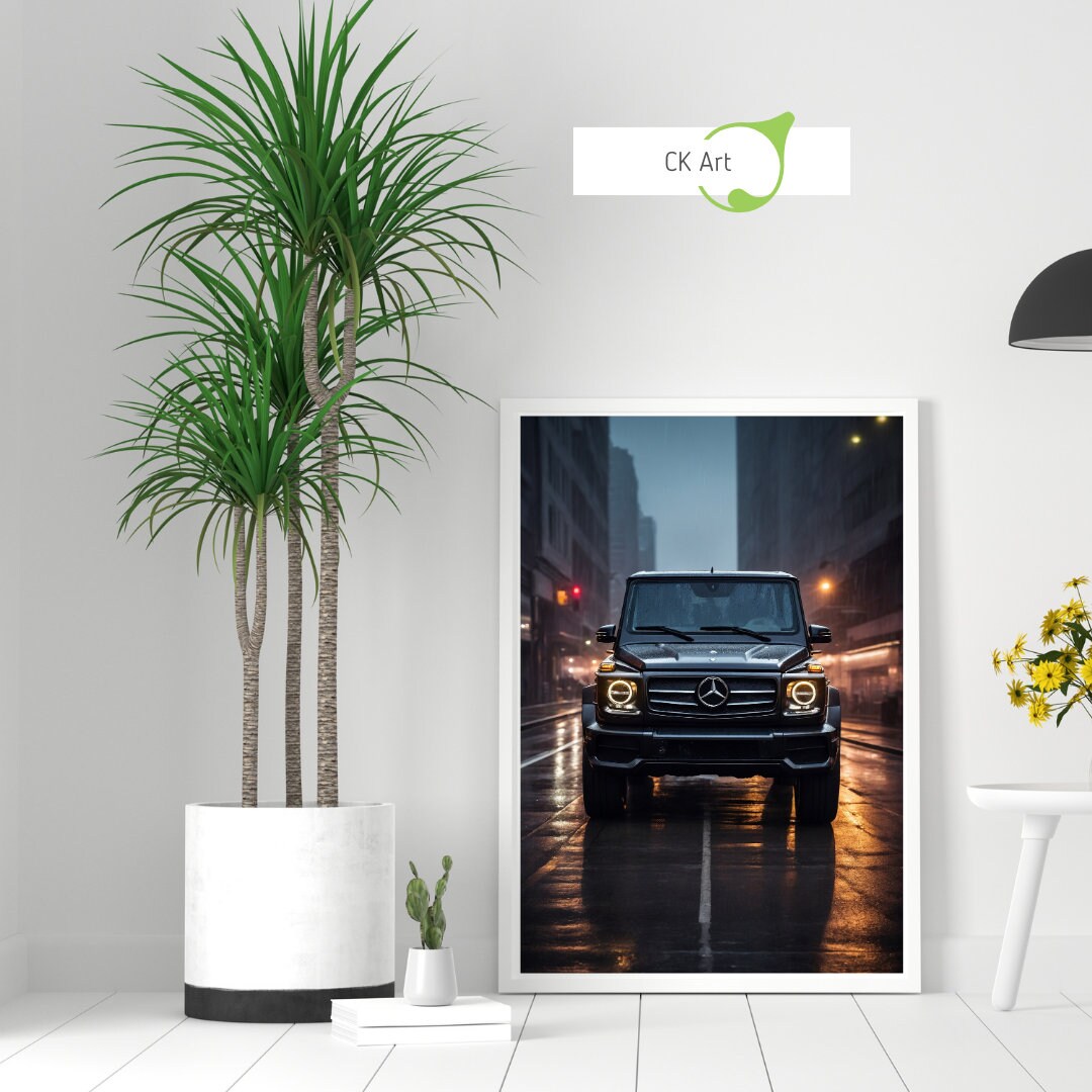 Car Framed Canvas Wall Art, Black Car Photo Canvas Wall Art - Etsy Canada
