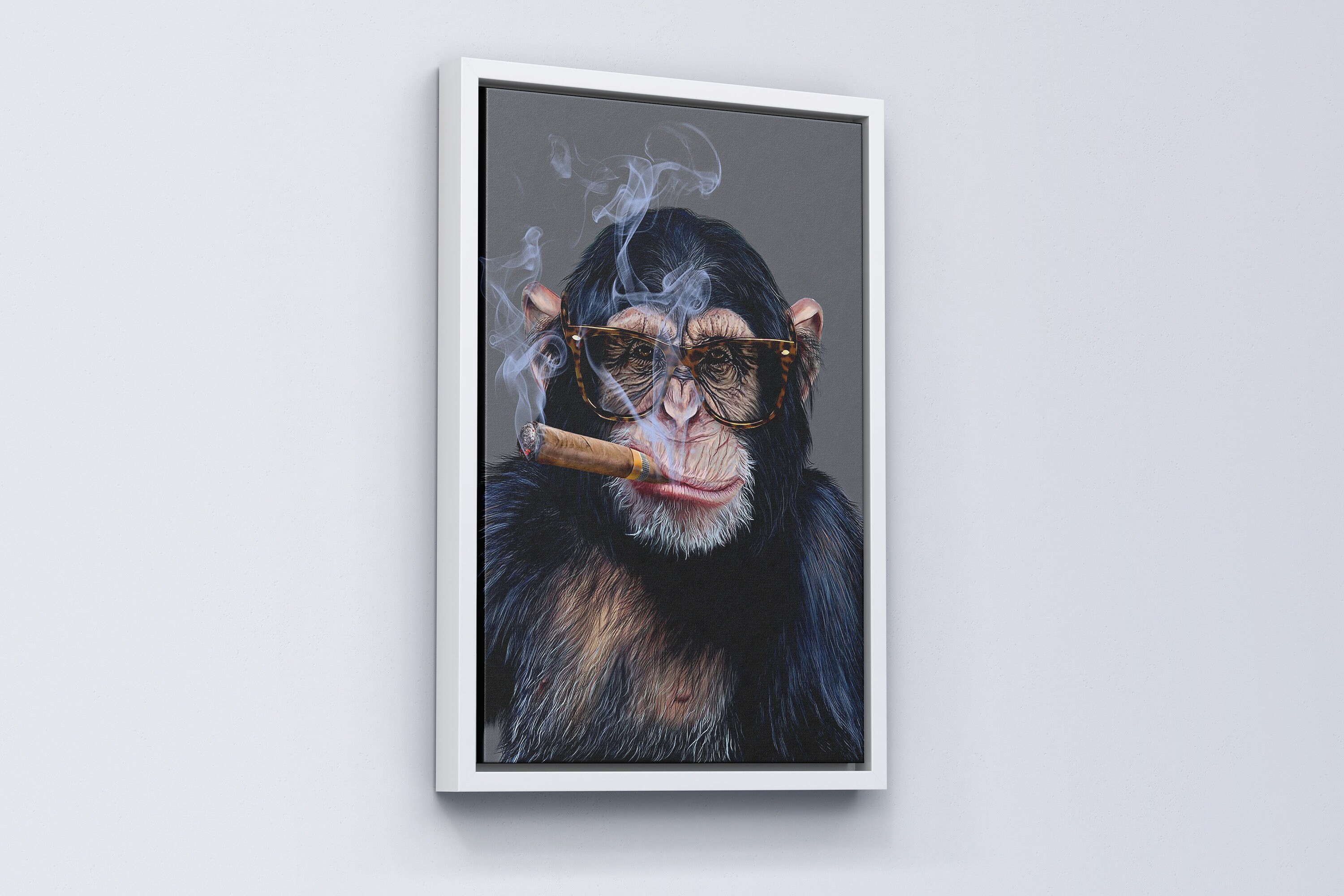 Monkey Cigar Wall Art Monkey Wall Decor Cigarette Wall Decor Cigarette ...