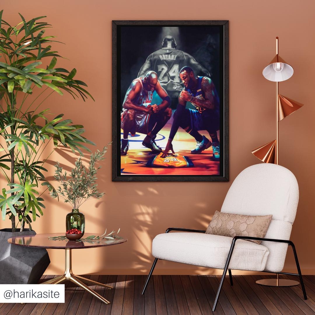 Kobe Bryant RIP Canvas Art, Legends Remember Kobe Canvas Wall Art, NBA ...