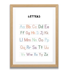 Set of 6 Educational Poster for Kids, Classroom Posters, Homeschool ...