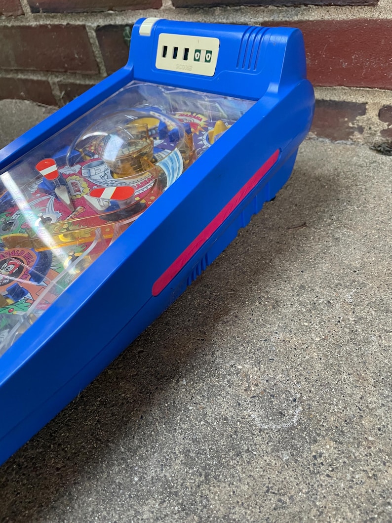 Vintage 1993 Tomy Sonic the Hedgehog Sega Table Top Pinball Machine ...