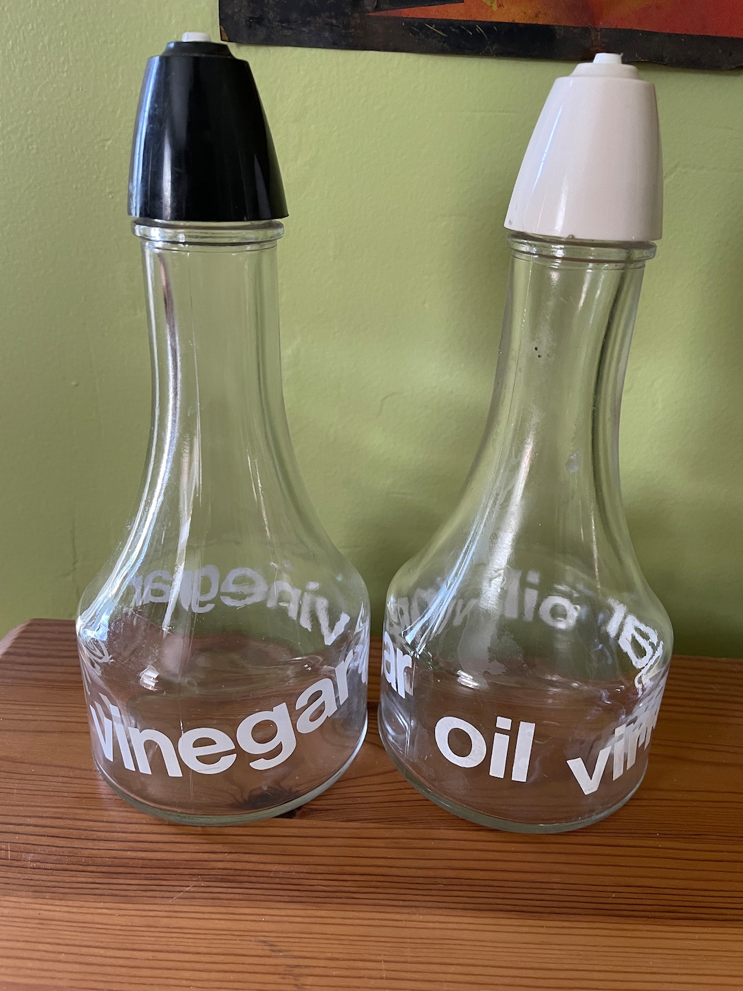 Vintage Gemco 1980’s Font Oil & Vinegar Cruets - Etsy