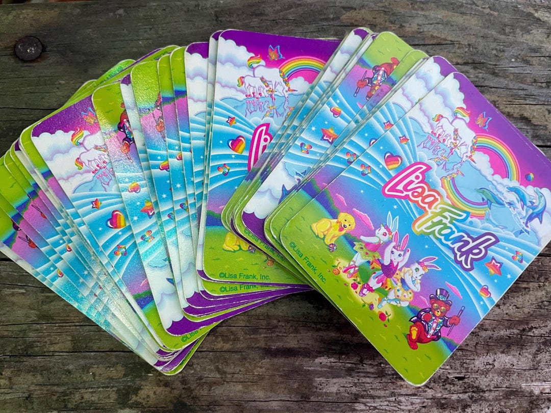 Vintage 1990’s Lisa Frank Playing Cards Almost Complete Missing One - Etsy