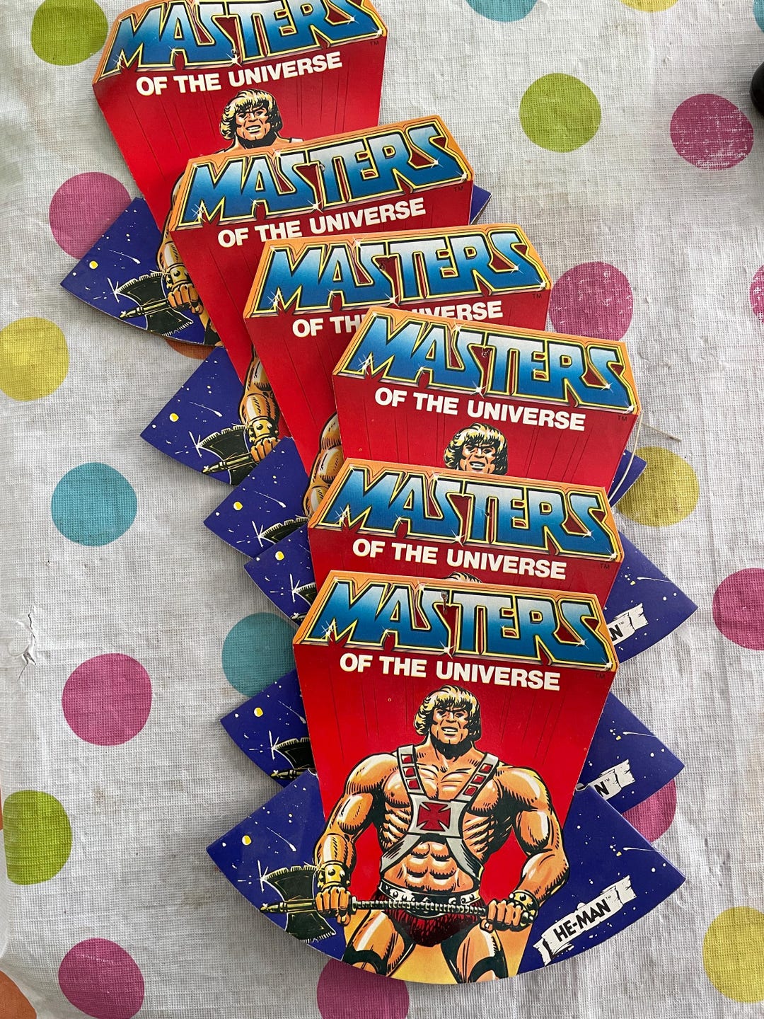 Vintage Masters of the Universe He-man Party Hats Set of 6 - Etsy