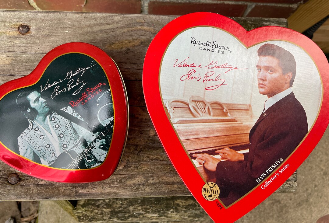 Vintage 1998 Russell Stover Elvis Valentine Candy Containers - Etsy