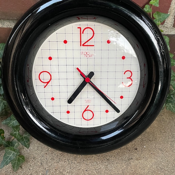 80s Wall Clock - Etsy