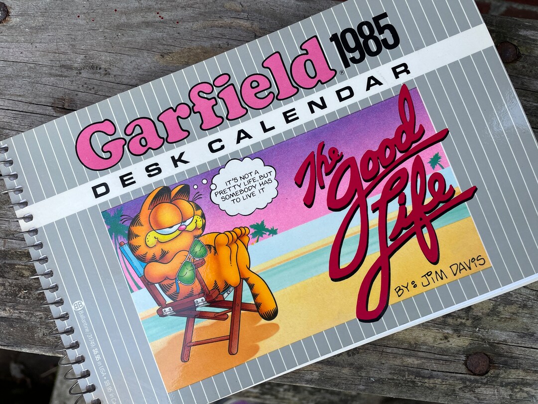 Vintage 1985 Garfield Desk Planner Unused - Etsy