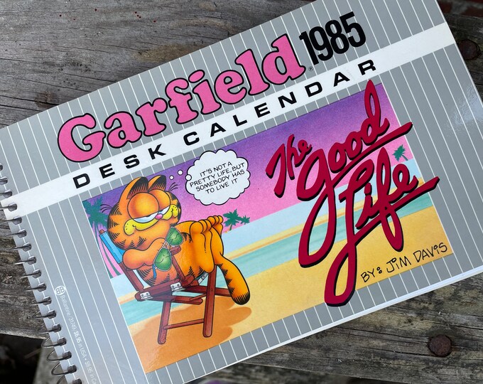 Vintage 1985 Garfield Desk Planner Unused - Etsy
