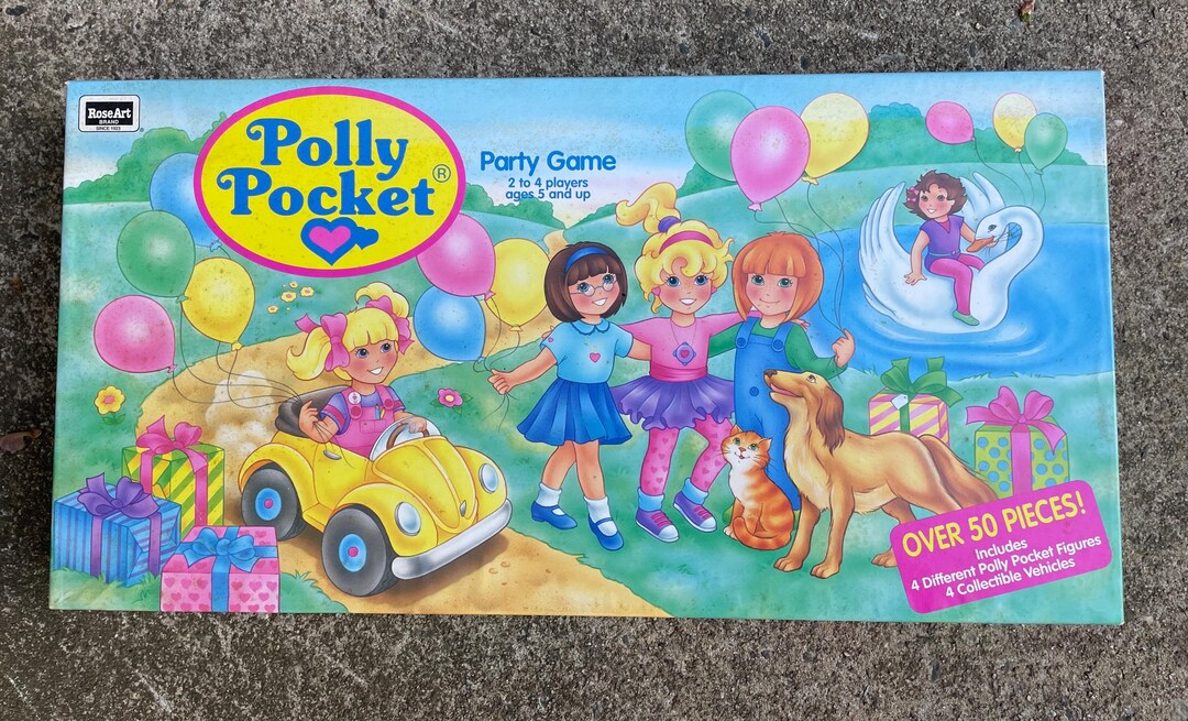 Vintage 1994 Polly Pocket Board Game Complete - Etsy