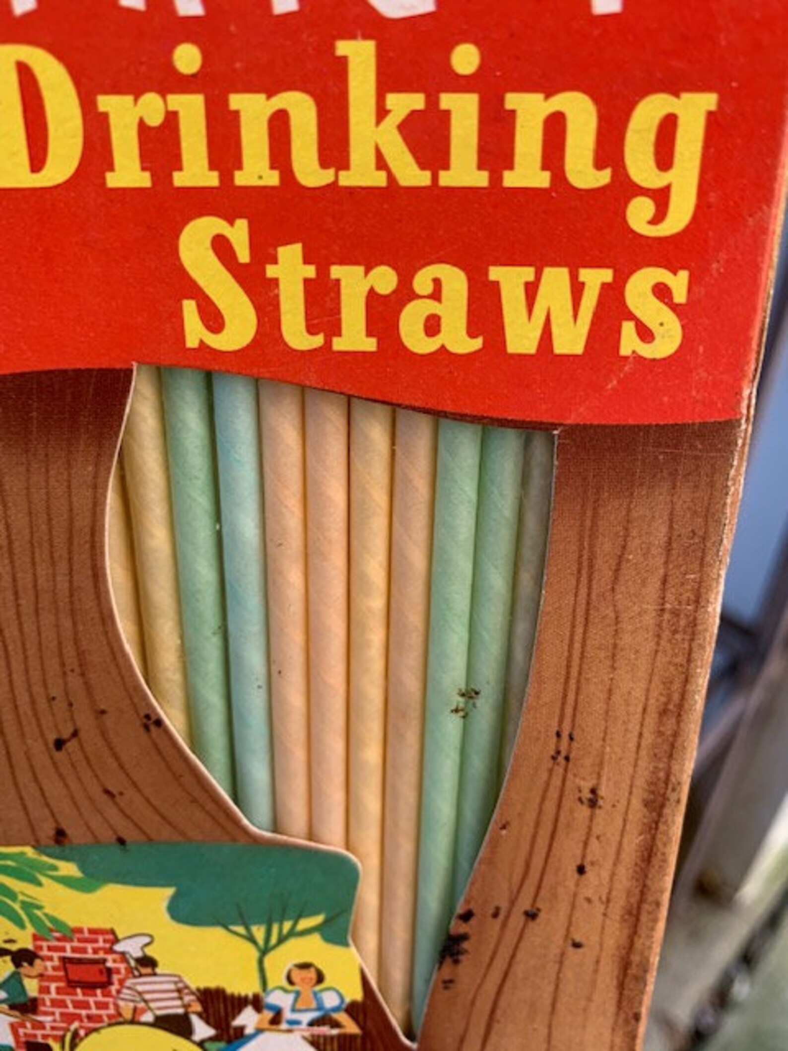 Vintage 60s 70s Sweetheart Paper Drinking Straws In Etsy