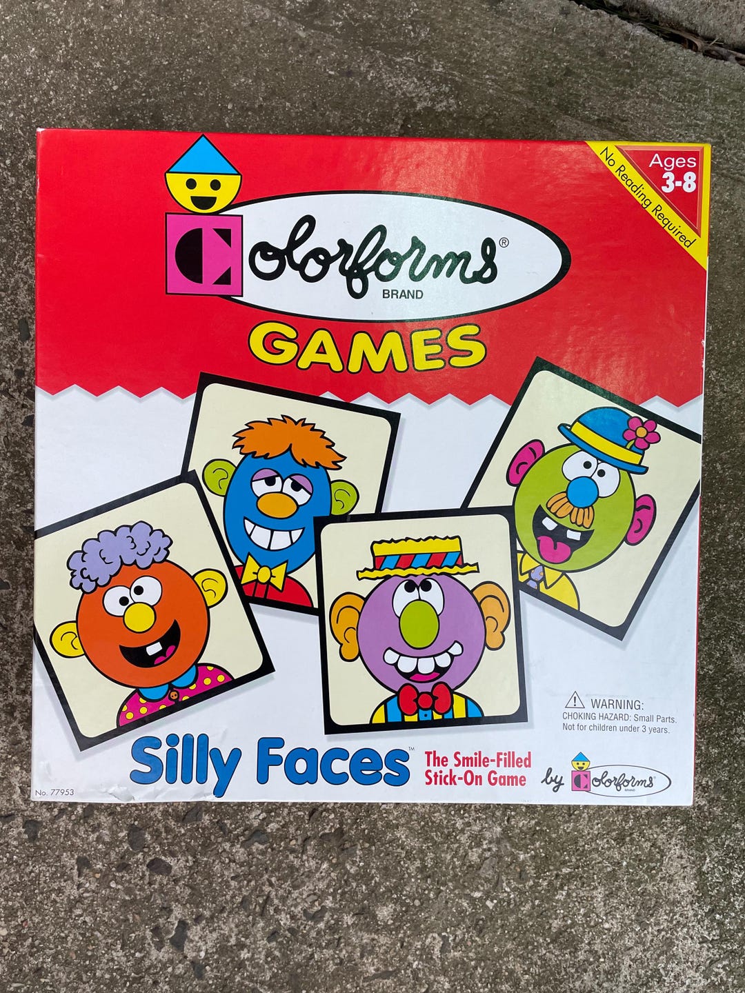 Vintage 1998 Colorforms Silly Faces Board Game Complete - Etsy