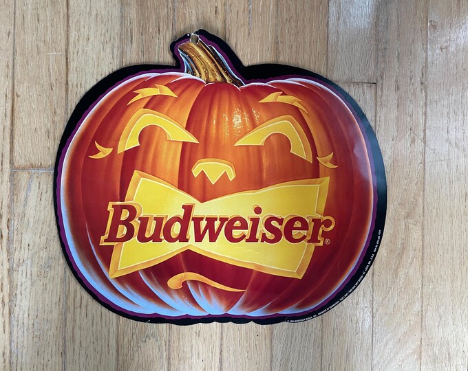 Vintage Budweiser Jackolantern Halloween Die Cut Paper Pumpkin - Etsy