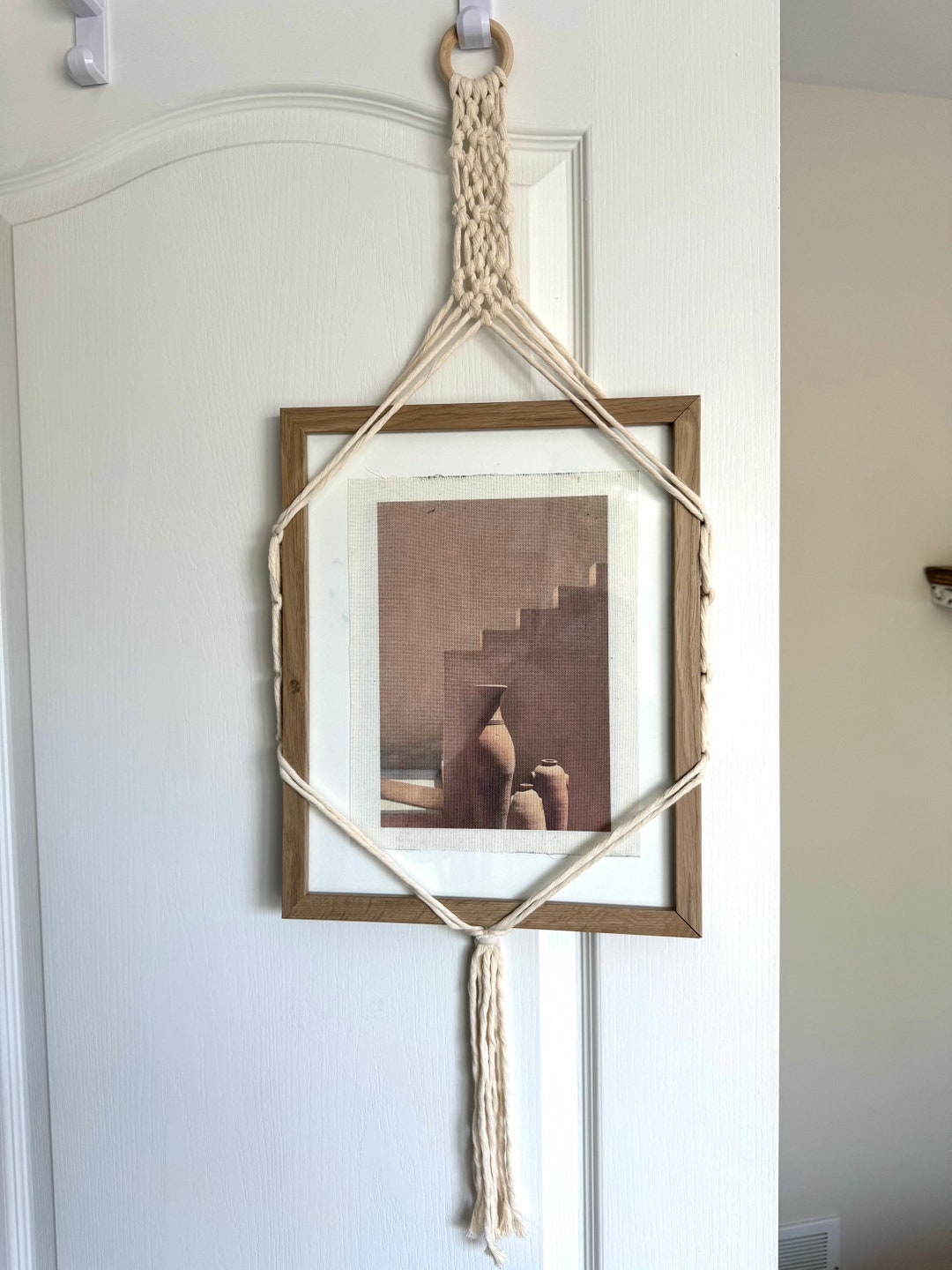 Macrame Picture Frame Hanger - Etsy