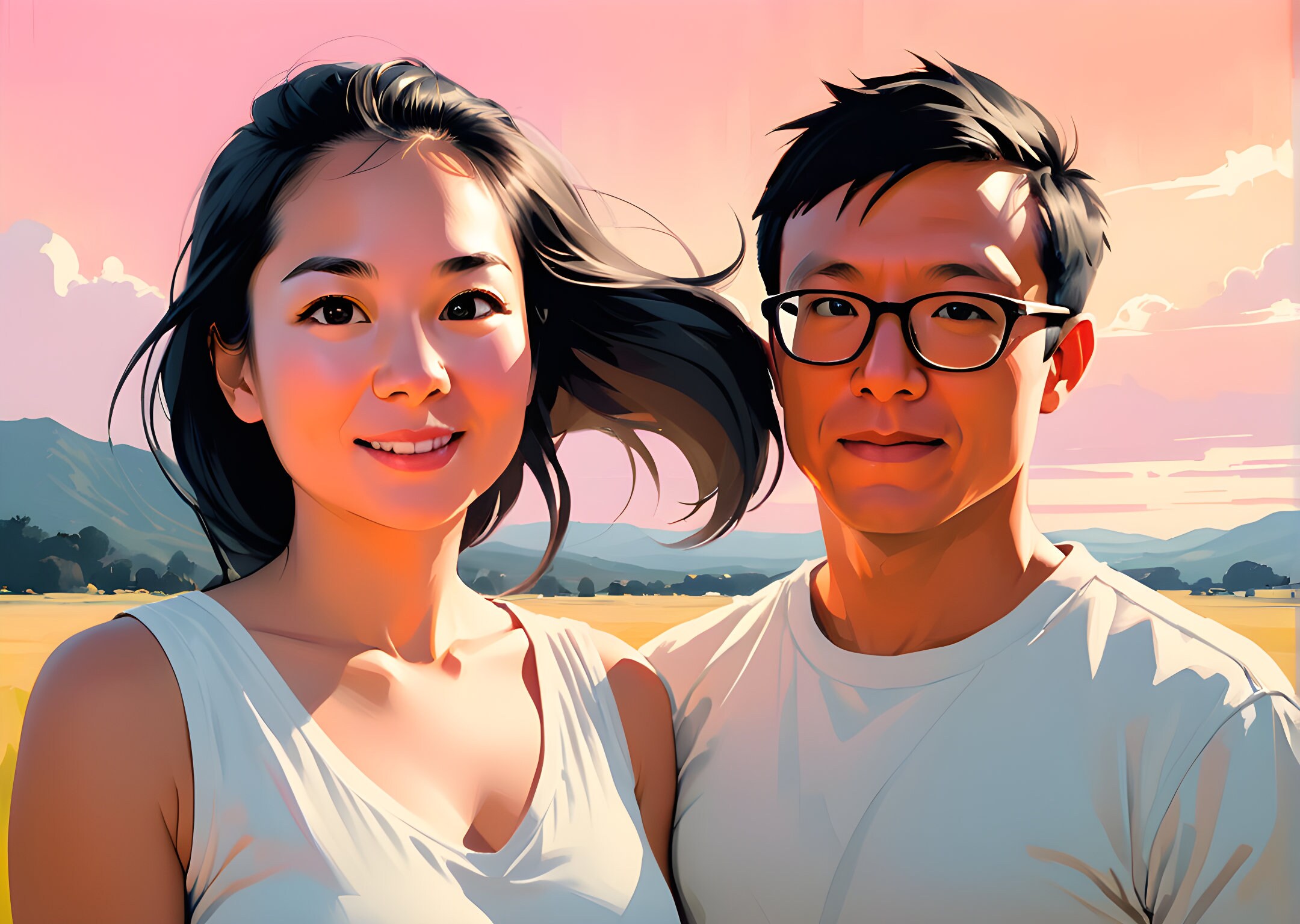 Custom Couple Portrait Drawing From Photo - Etsy