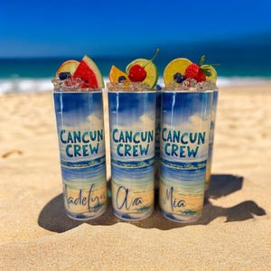 Personalized Beach Vacation Tumblers: Custom Group Trip Cups - Etsy