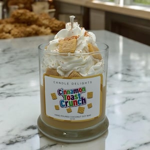 Deliciously Scented Cereal Candle | Cinnamon Toast & French Toast Wax ...