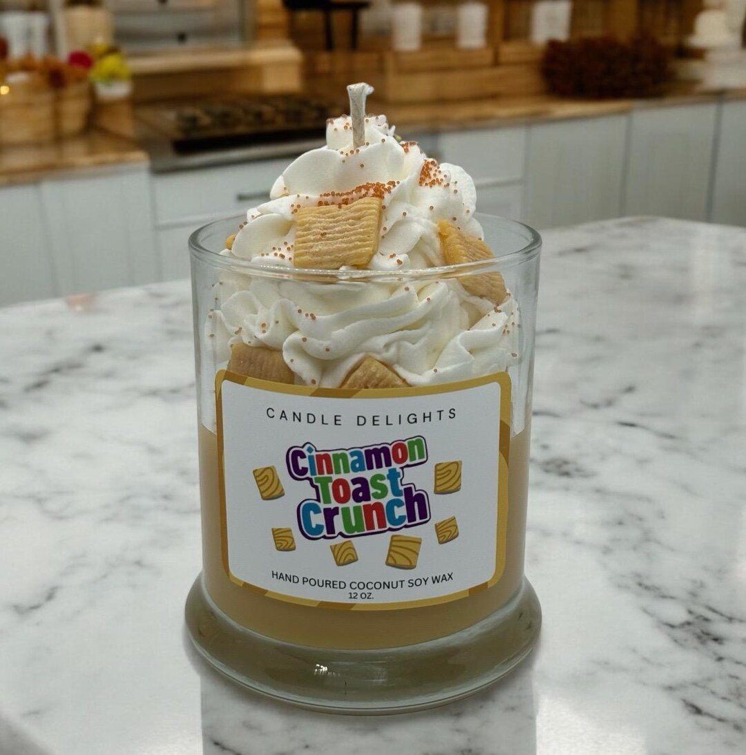 Deliciously Scented Cereal Candle | Cinnamon Toast & French Toast Wax ...