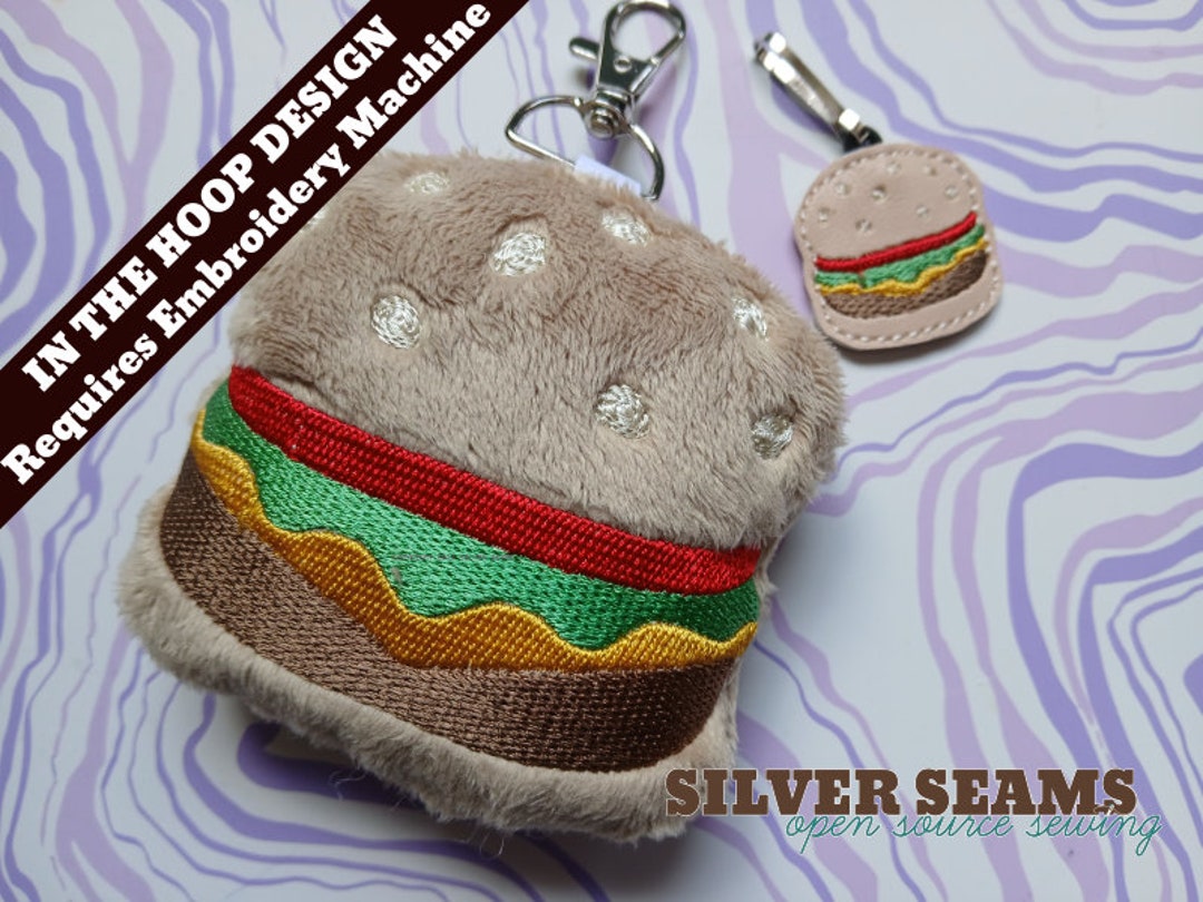 Hamburger Emoji Design Machine Embroidery in the Hoop - Etsy