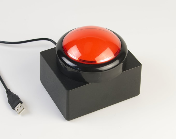 The Big Button - Red - Etsy