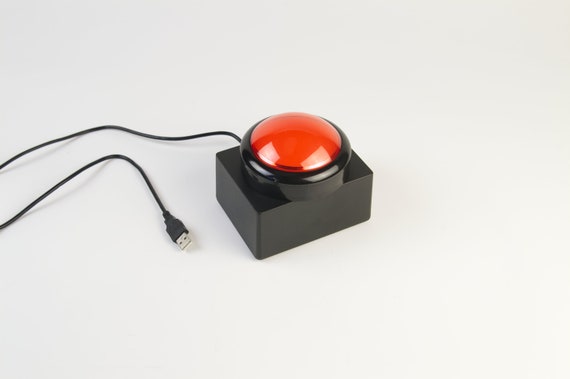 The Big Button Red - Etsy