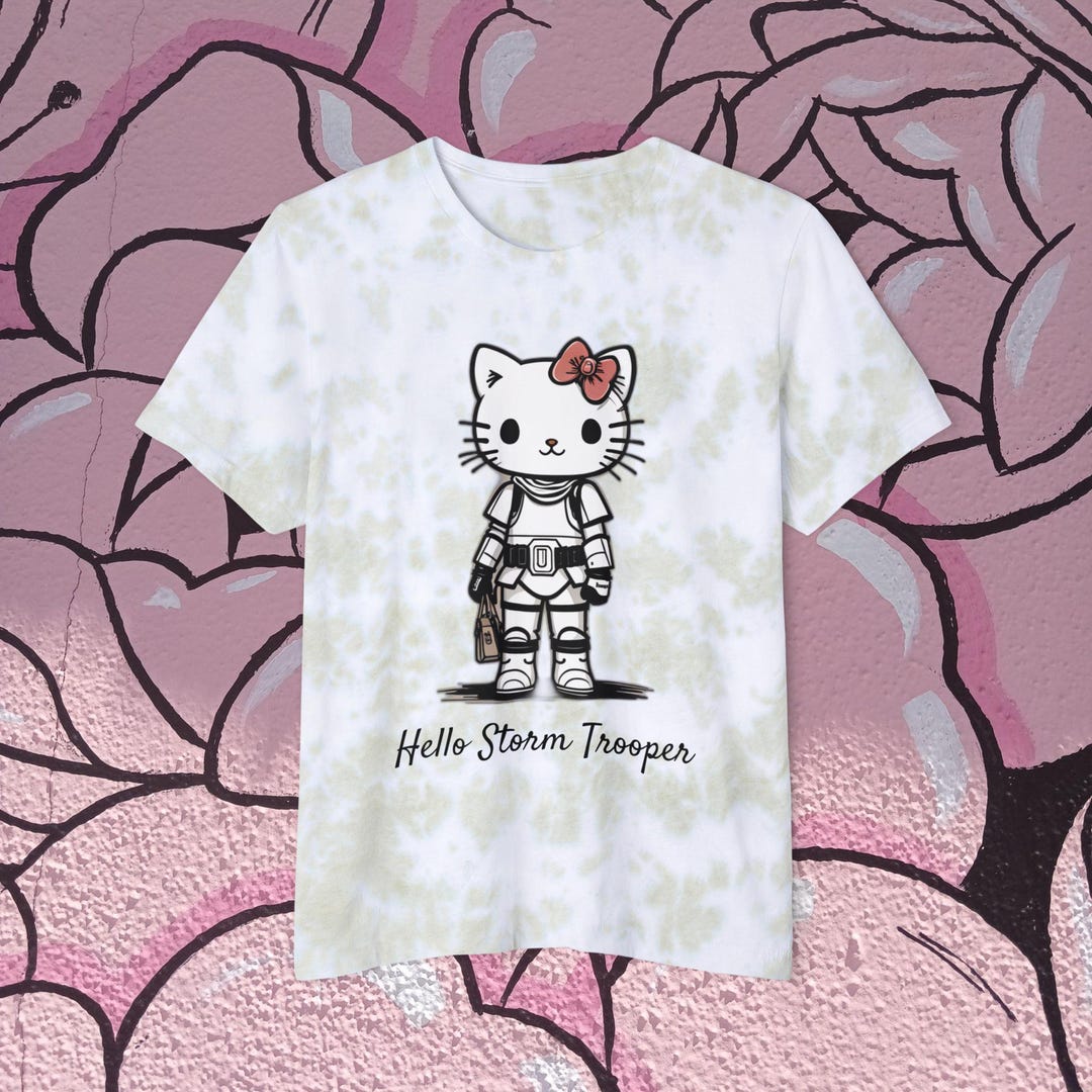 Hello Kitty Storm Trooper T-shirt, Tie-dye Hello Kitty Shirt, Tie-dye ...