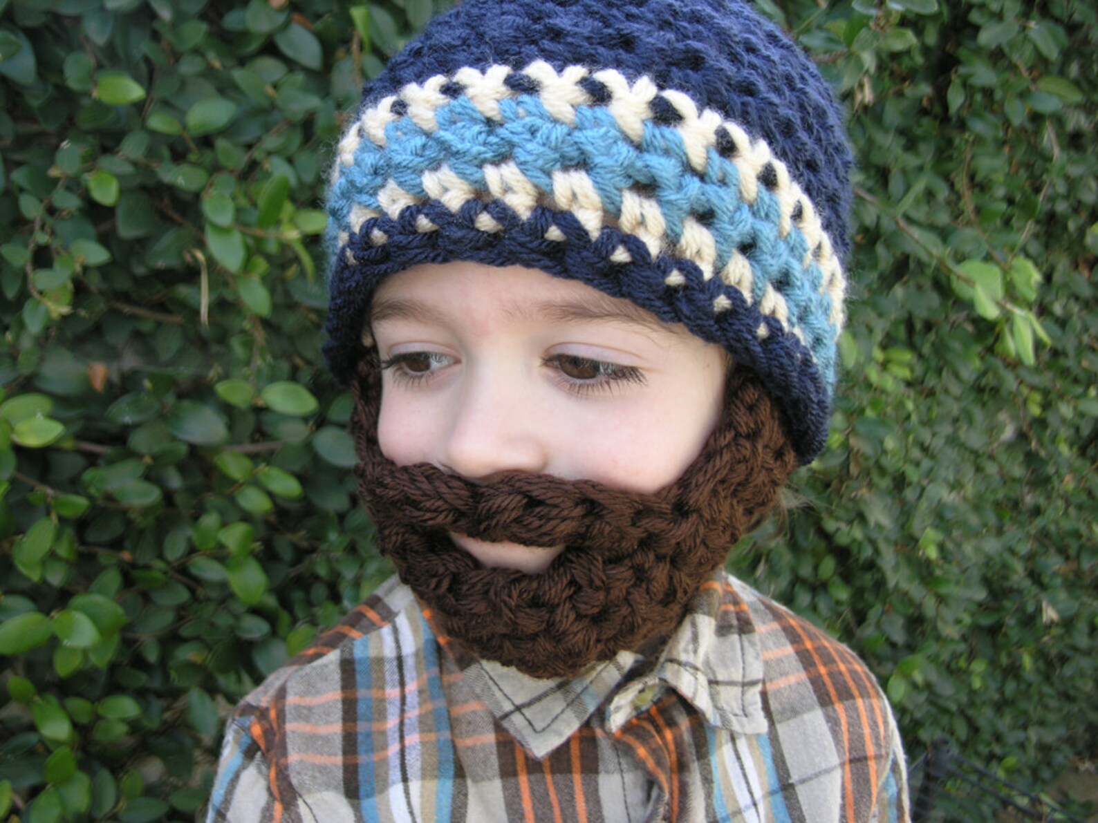 Instant Download Pattern for Crochet Bearded Beanie 6-12mo - Etsy