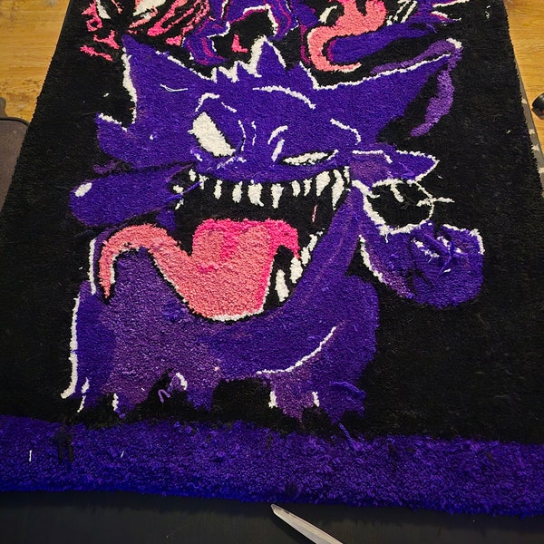 Gengar Rug - Etsy
