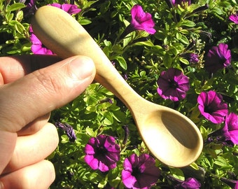 Natural Wooden Baby Spoon Hand Carved Maple | Etsy