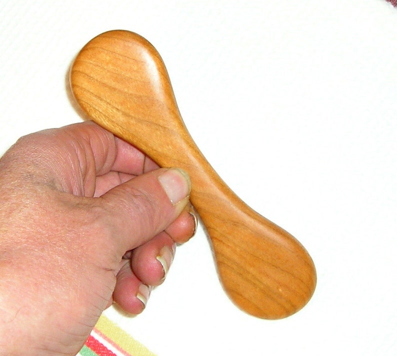 Baby Teething Toy hand Carved Cherry Wood - Etsy