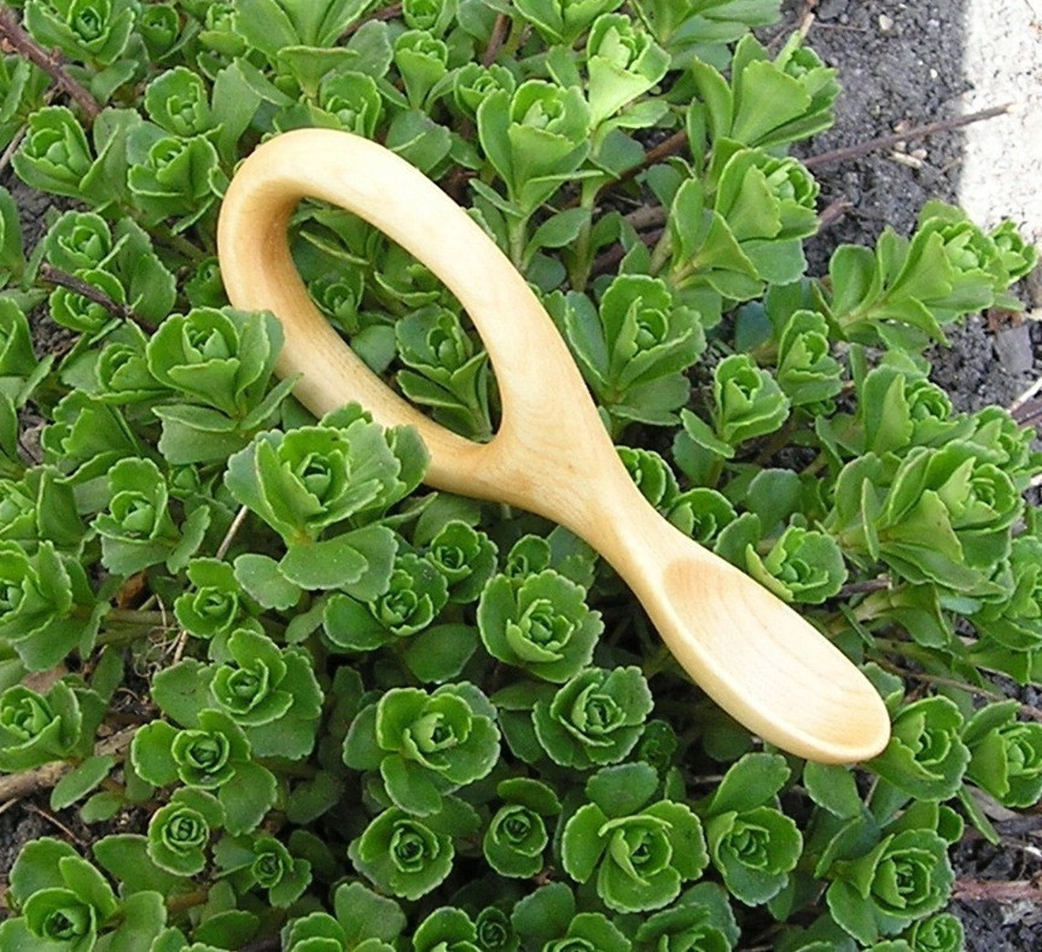 Natural Wooden Baby Spoon (hand Carved Maple) - Etsy