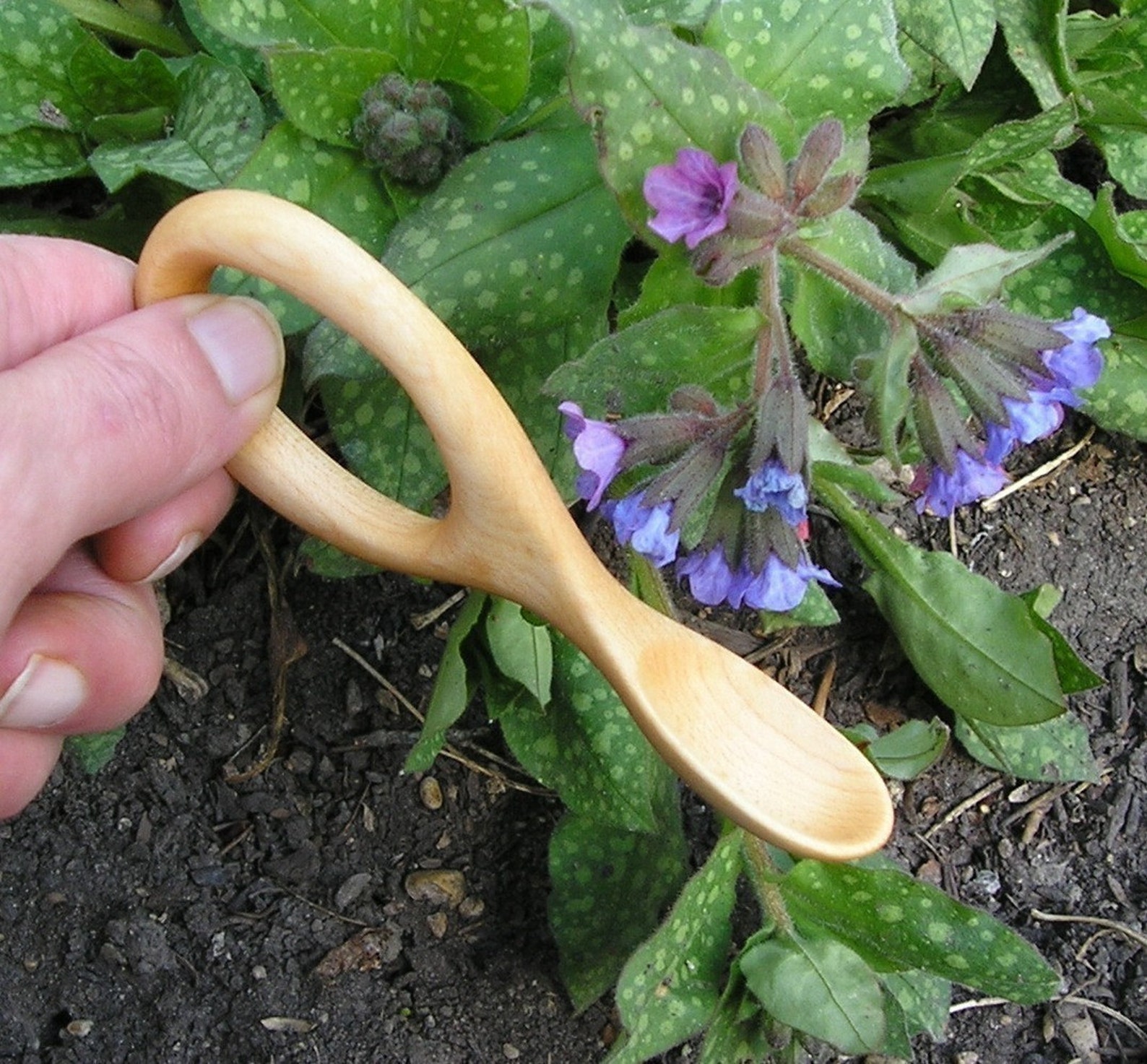 Natural Wooden Baby Spoon (hand Carved Maple) - Etsy